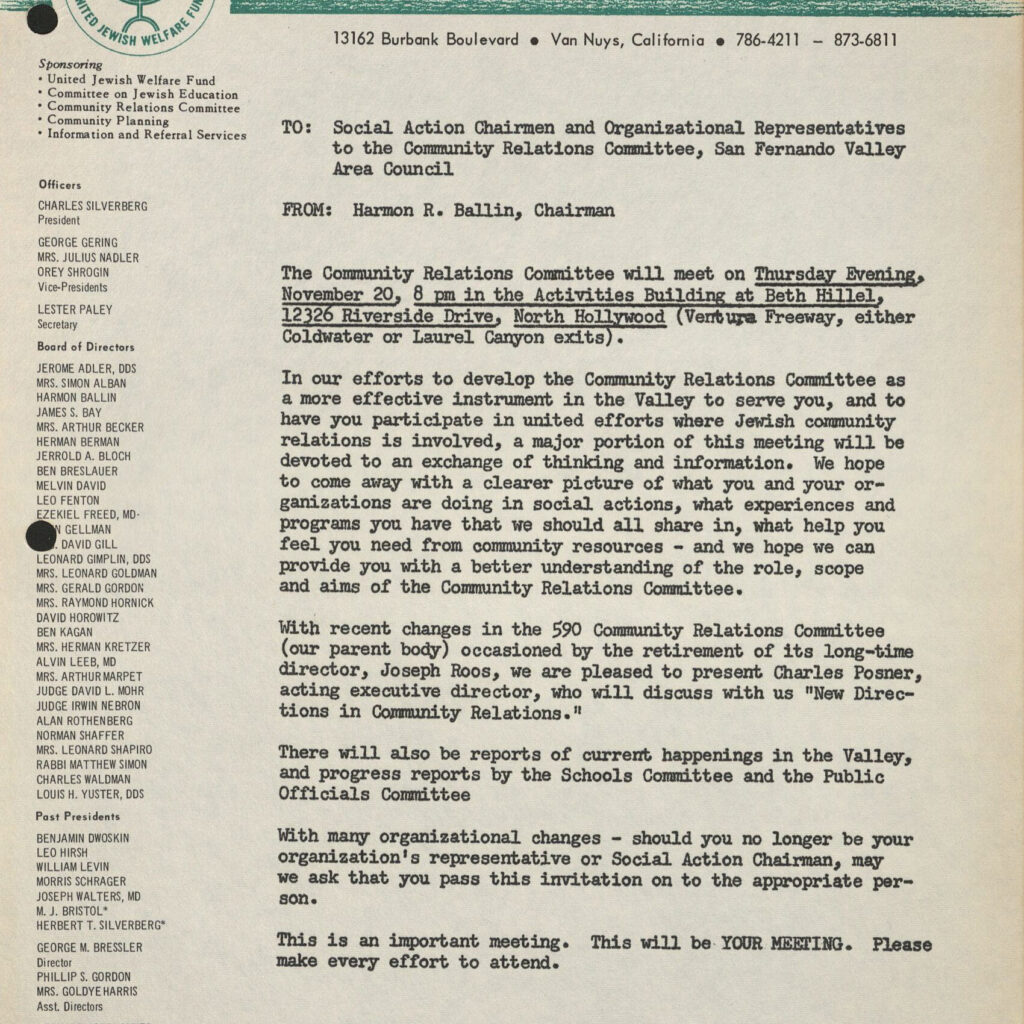 CSUN University Library Announces Completion of Jewish Community ...